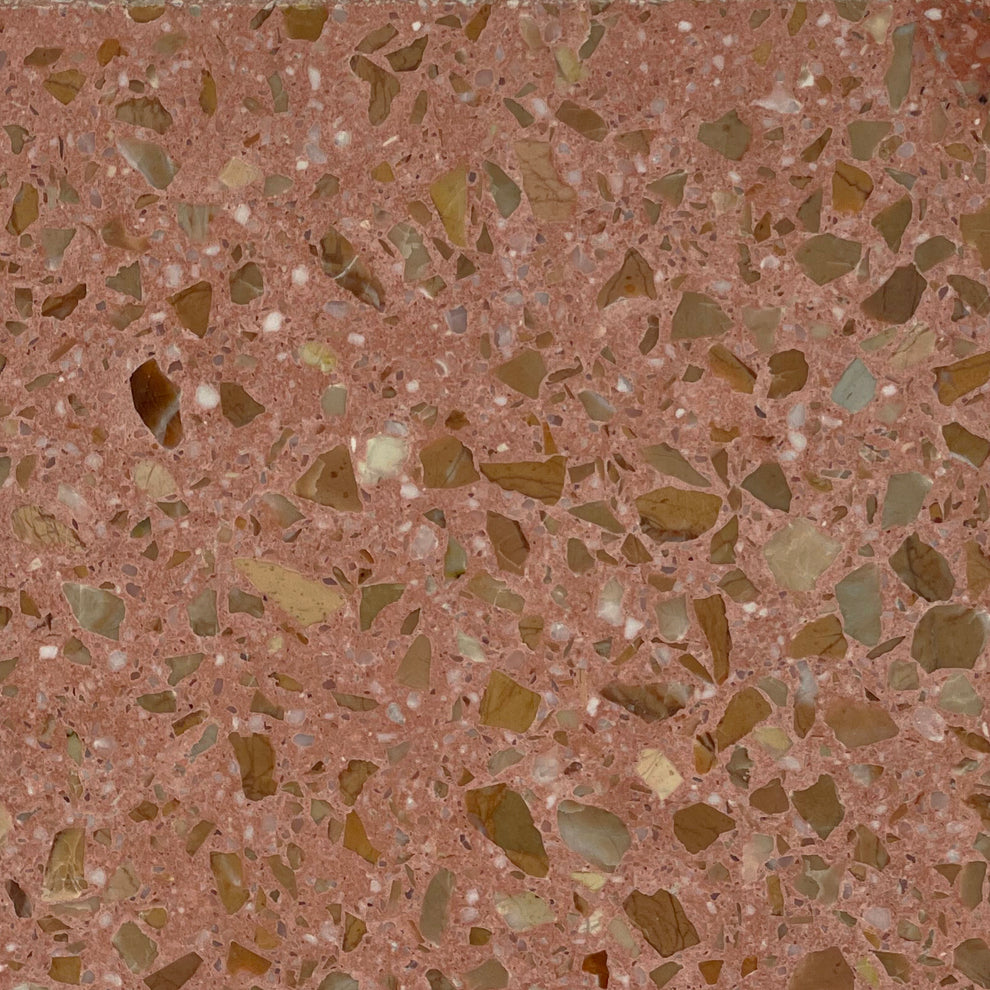 Nougat Red Terrazzo - Small Stone Grains – SAMPLES