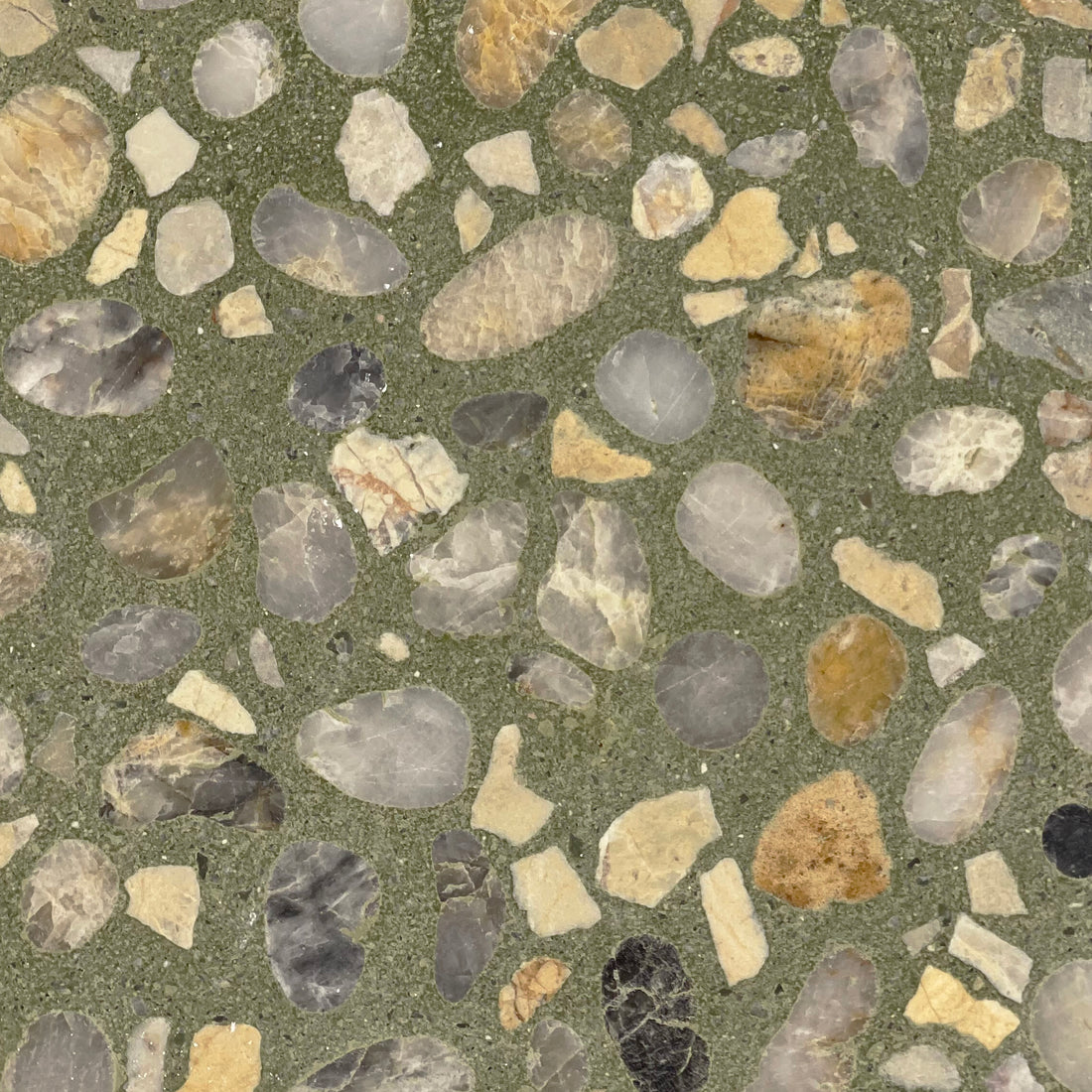 Palm Tree Terrazzo - Medium Size Stone Grains – SAMPLES