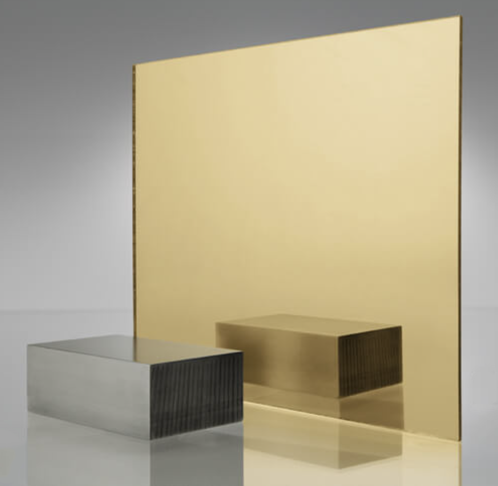 Tinted Gold Color Mirror – SAMPLES